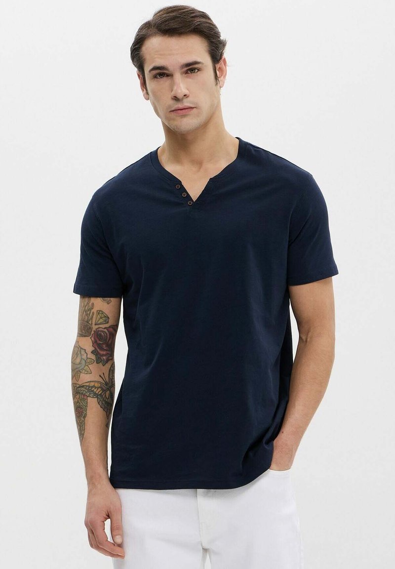 Calliope SERAFINO FIAMMATA - T-shirt basic - blu - Zalando.it