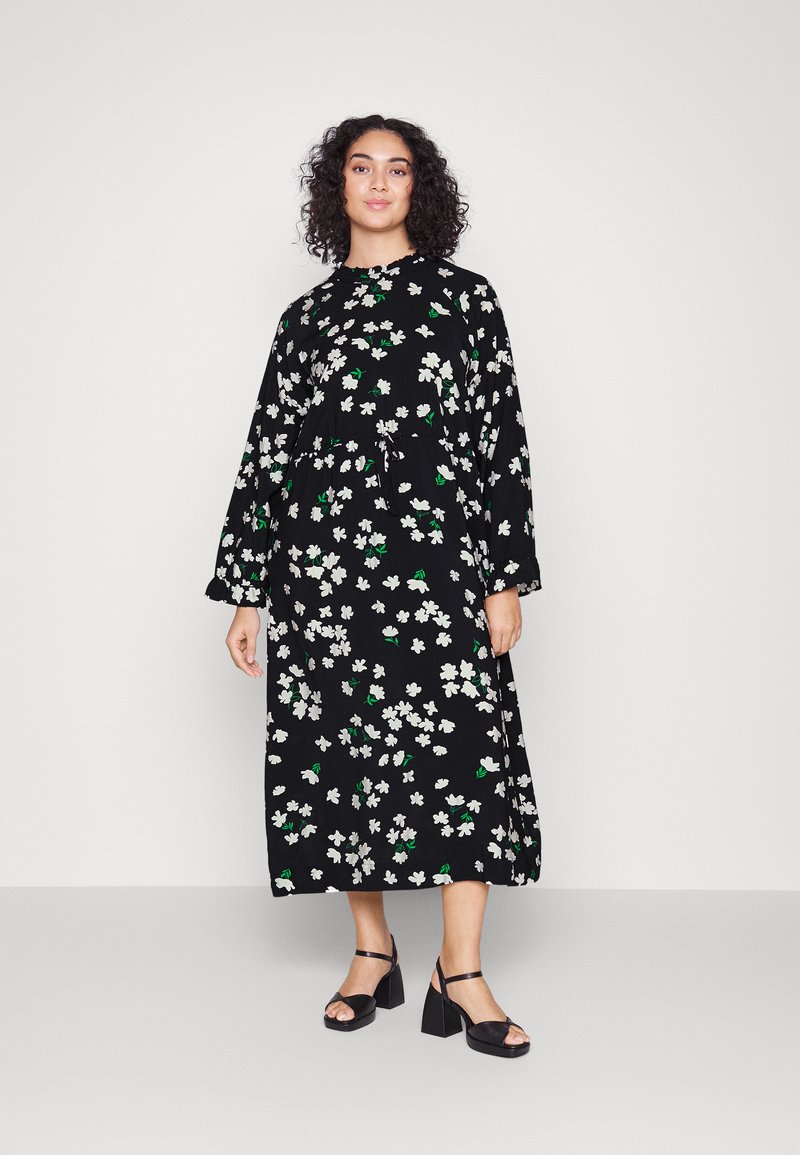 Object Curve OBJNUUK LONG DRESS - Maxi dress - black - Zalando.de