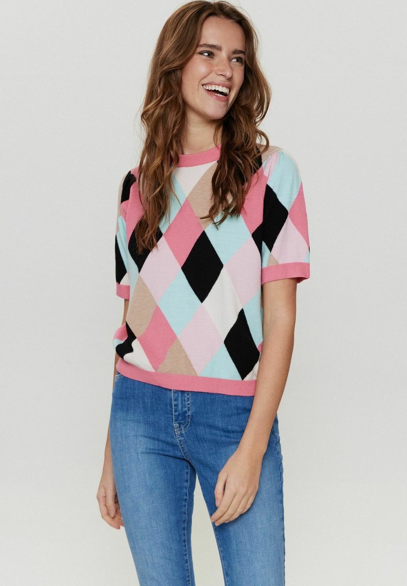 Nümph FADUMA SS - T-Shirt print - iced aqua/hellblau - Zalando.de