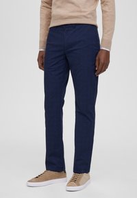 Façonnable CHECK - Chinos - marine blue/dark blue - Zalando