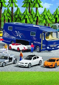 Siku VOLKNER CAMPER MET WIESMANN ROADSTER MF5 SPORTWAGEN - Toy car ...