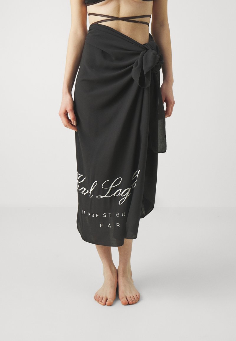 KARL LAGERFELD HOTEL PAREO - Beach accessory - black - Zalando.ie