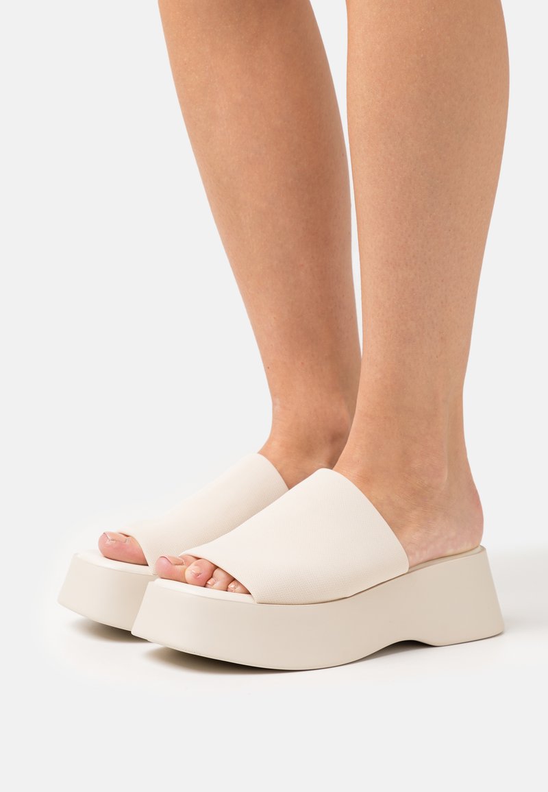 Call it Spring VEGAN VENISE - Heeled mules - ice/white - Zalando.de