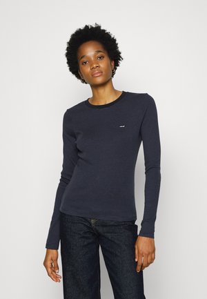 Levi's® Plus BABY TEE - Topper langermet - ecru/black/hvit - Zalando.no