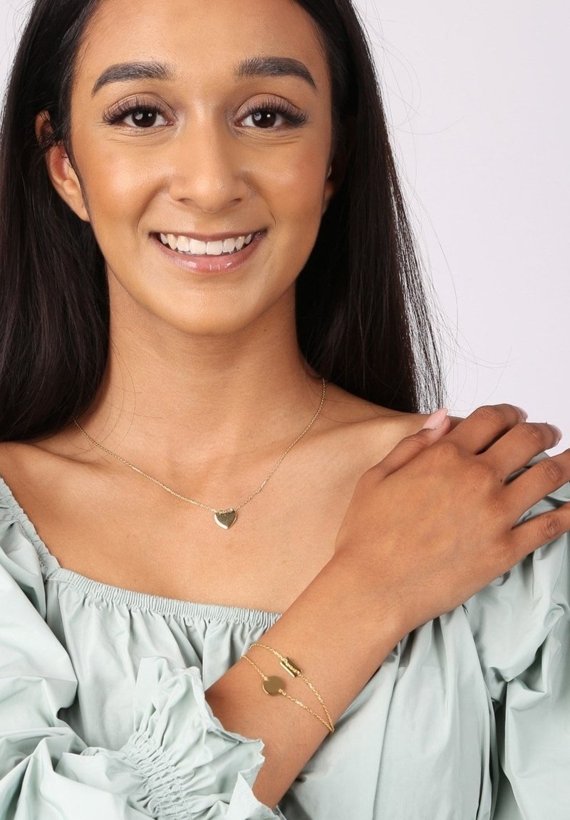 Lucardi GRAVEER DISC - Armband - gold-coloured/goudkleurig - Zalando.be