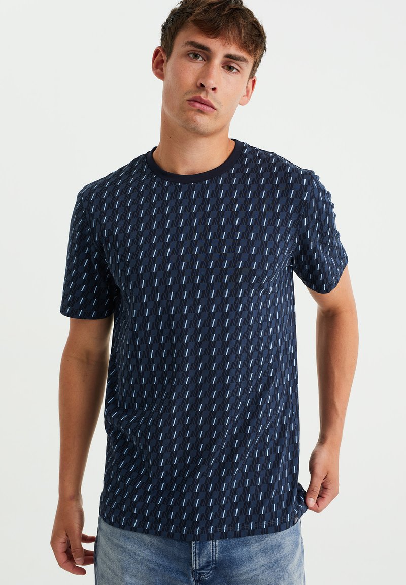 WE Fashion T-Shirt print - blue/dunkelblau - Zalando.ch