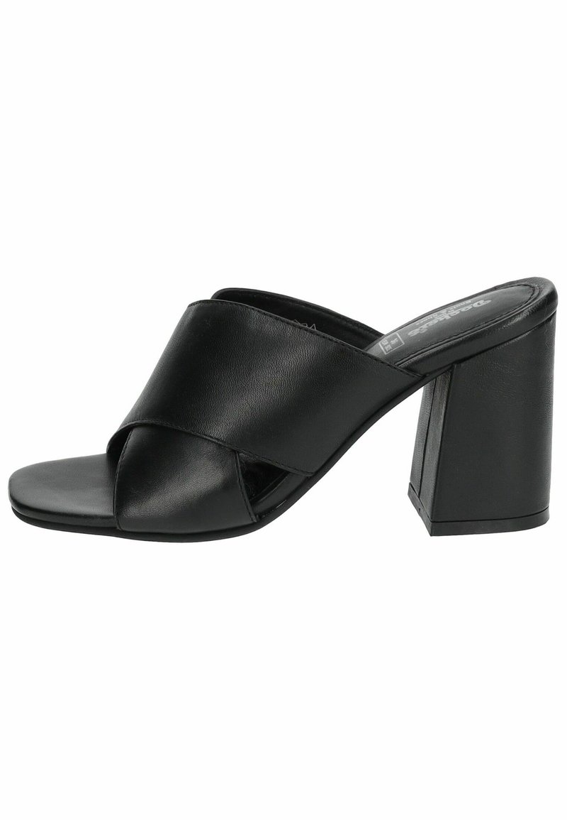 Dockers by Gerli Mules med hæl - schwarz/sort - Zalando.dk
