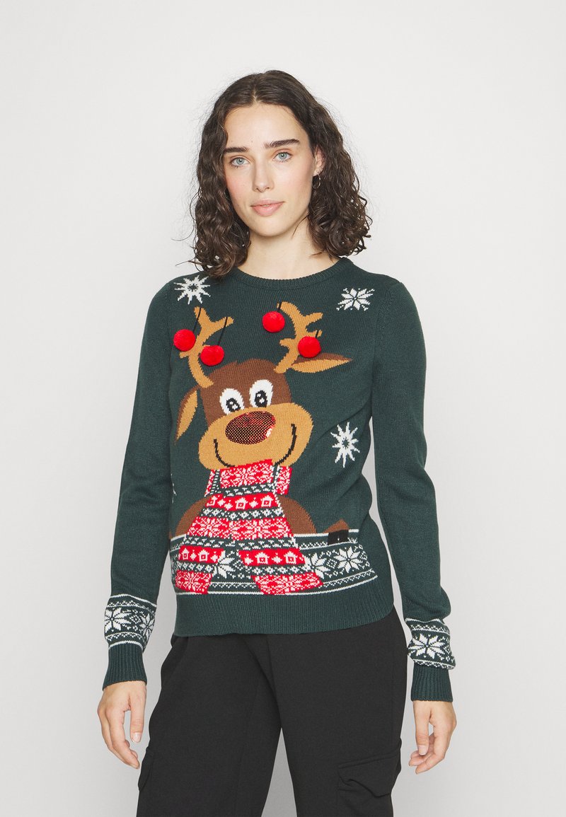 Vero Moda Maternity VMMFROSTYDEER O NECK XMAS - Strickpullover ...