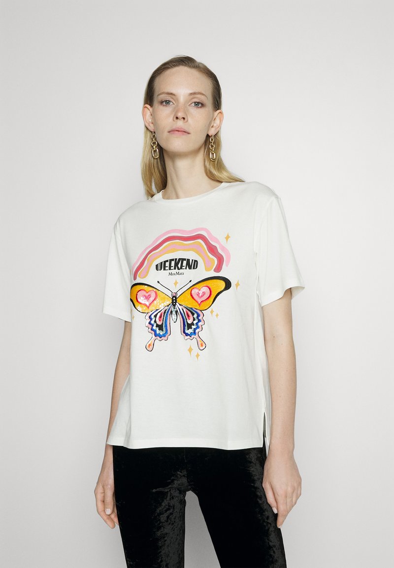 WEEKEND MaxMara DENARO - T-shirt print - bianco/wit - Zalando.nl