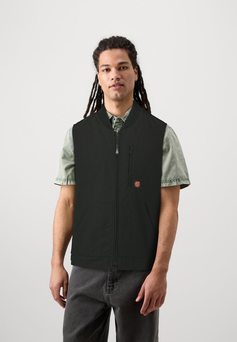 Santa Cruz CLASSIC LABEL VEST UNISEX - Waistcoat - black - Zalando.co.uk