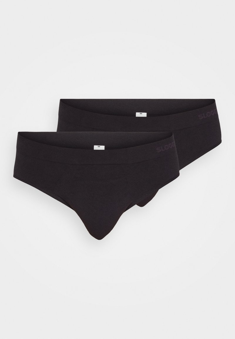 Sloggi MEN GO SMOOTH BRIEF 2 PACK - Briefs - black - Zalando
