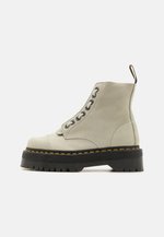 Dr. Martens SINCLAIR - Platåstøvletter - smoked mint/hvit - Zalando.no