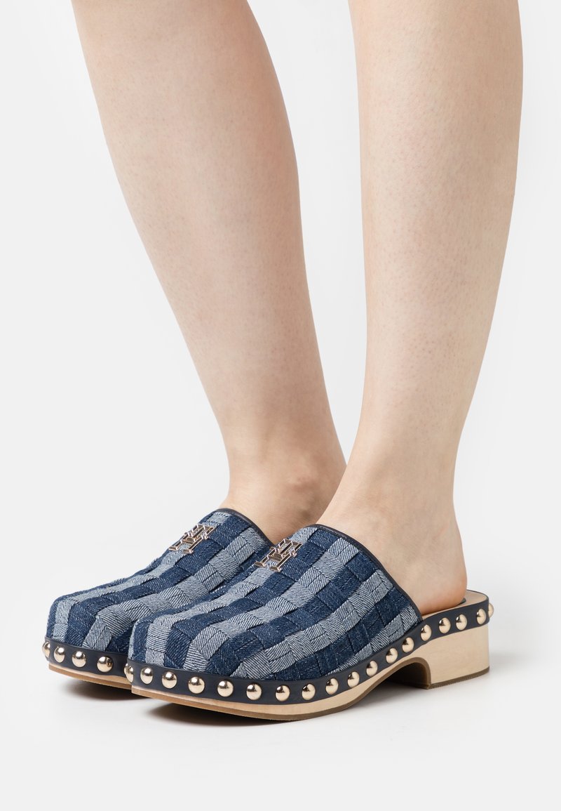 Tommy Hilfiger CONTRAST - Clogs - denim/blue denim - Zalando.ie
