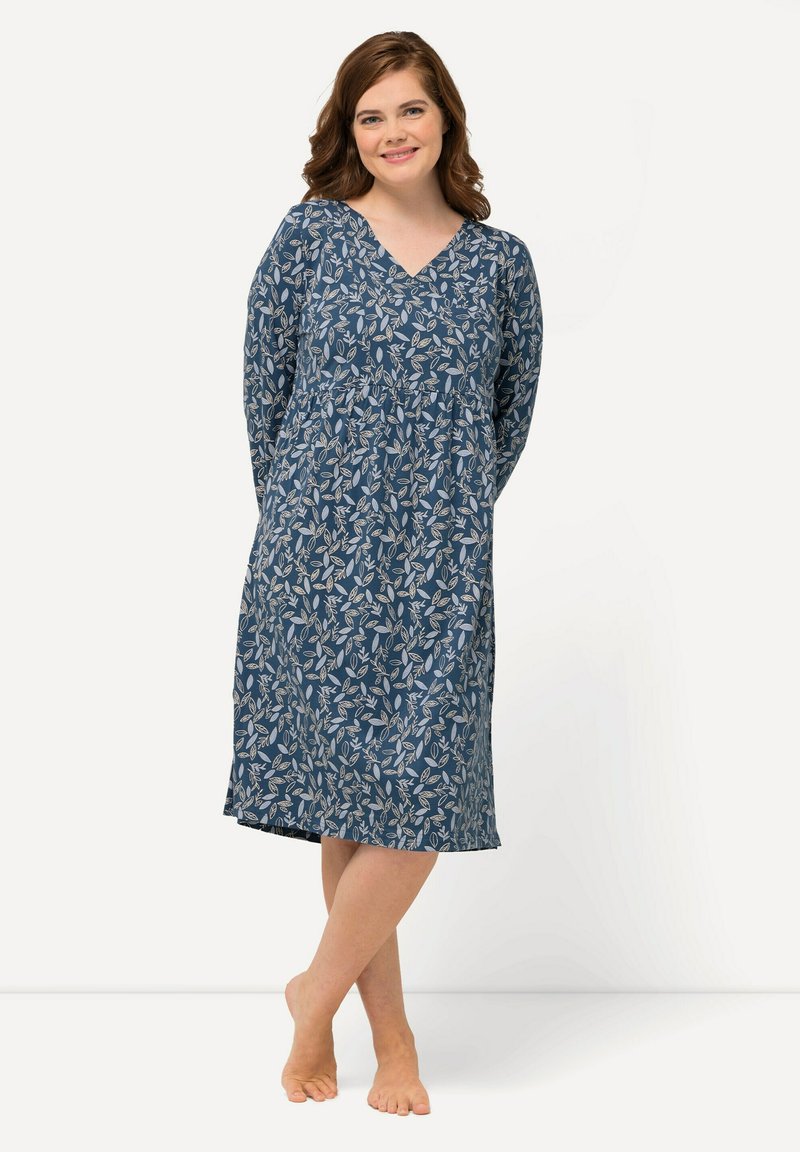 Ulla Popken Nachtjapon - blue/blauw - Zalando.be