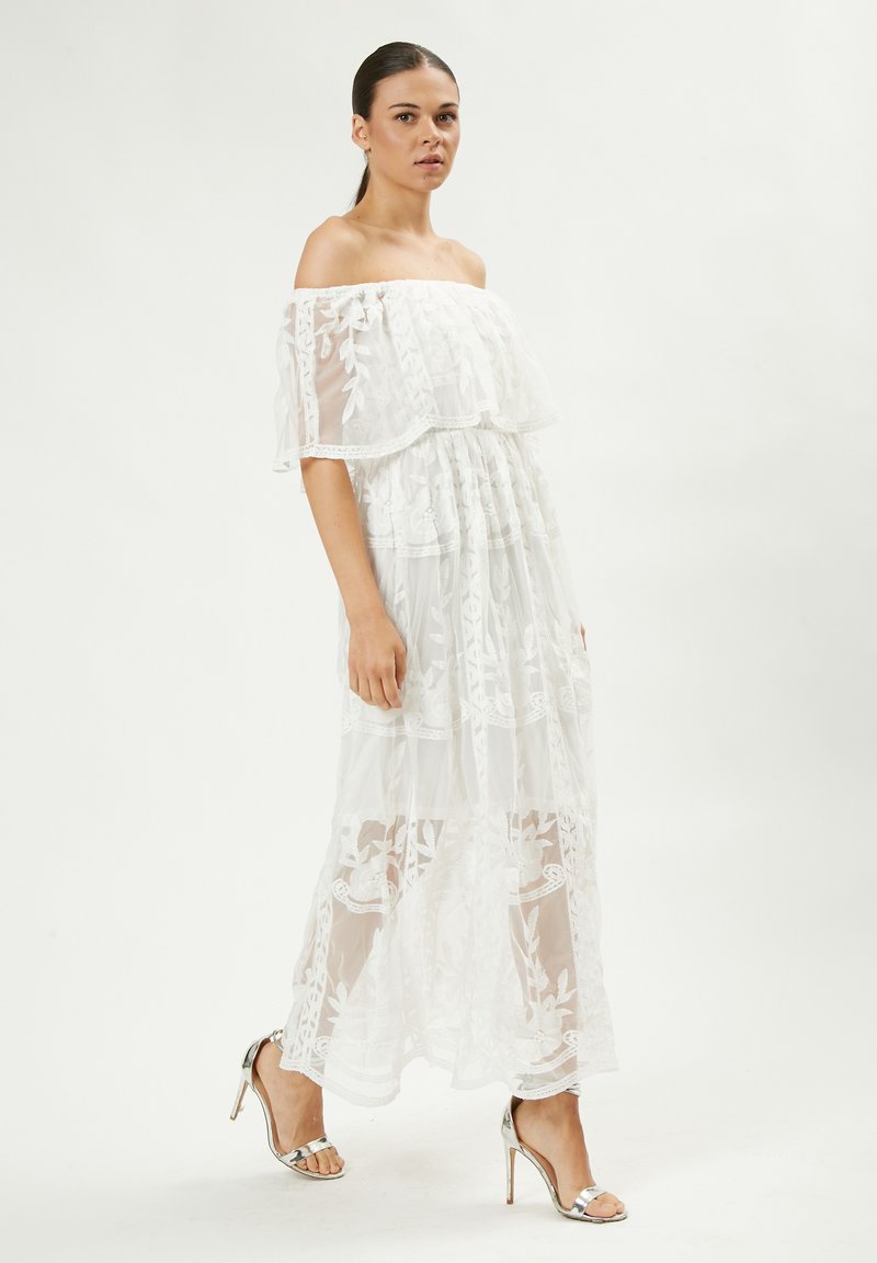 INFLUENCER OFF-SHOULDER - Robe de cocktail - white/blanc - ZALANDO