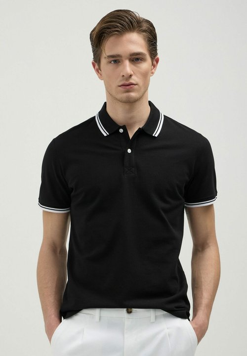 Creeks AMERICAN INSPIRATION FASHION COOL EASY - Polo - black/noir ...