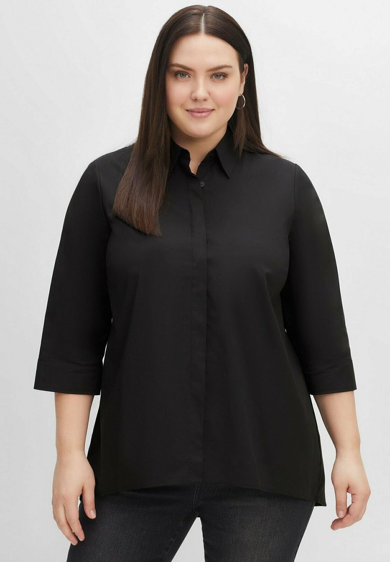 Sheego Overhemdblouse - schwarz/zwart - Zalando.nl