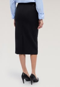 Trussardi MIDI CON TASCHE IN FRES - Bleistiftrock - black milano ...