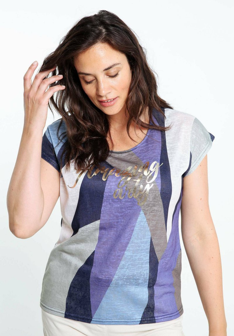 Cassis MIT RUNDHALSAUSSCHNITT UND GOLDENEM SCHRIFTZUG - Print T-shirt ...