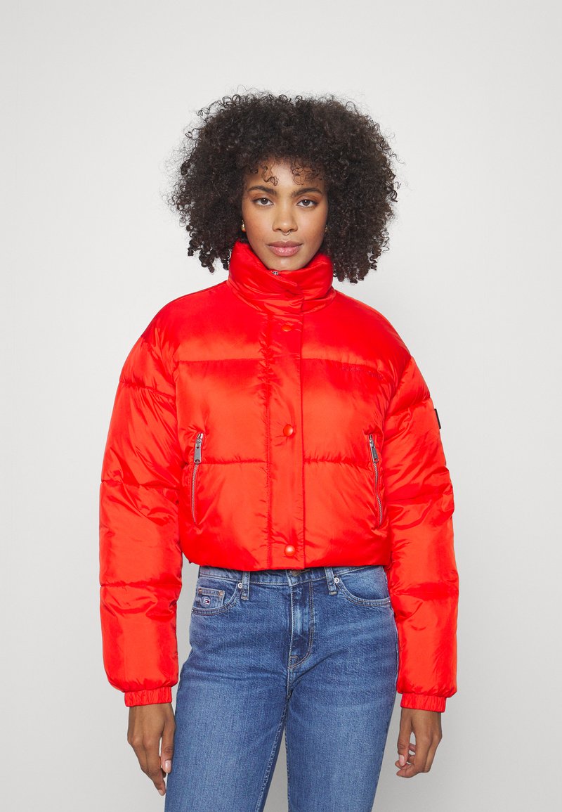 Tommy Jeans CRP TONAL PUFFER - Winter jacket - deep crimson/red ...