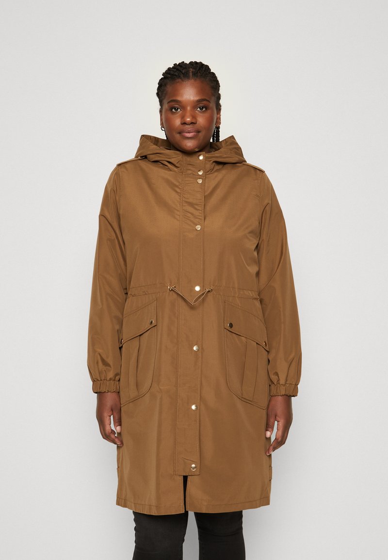 Vero Moda Curve ZOASOFIA LONG - Parka - kangaroo/cognac - Zalando.ie
