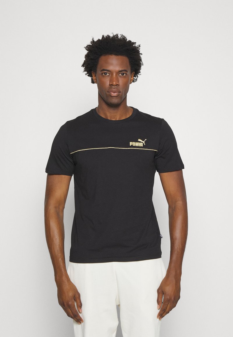 Puma MINIMAL - Print T-shirt - black - Zalando.ie