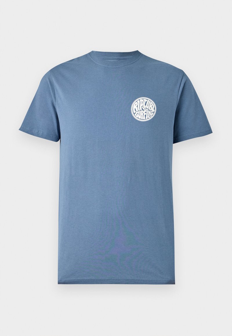 Rip Curl DRIFTER TEE UNISEX - T-shirt print - bluefin/blauw - Zalando.nl