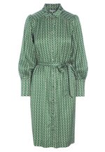 Dea Kudibal CADENIA - Vestido camisero - salver parakeet/verde - Zalando.es