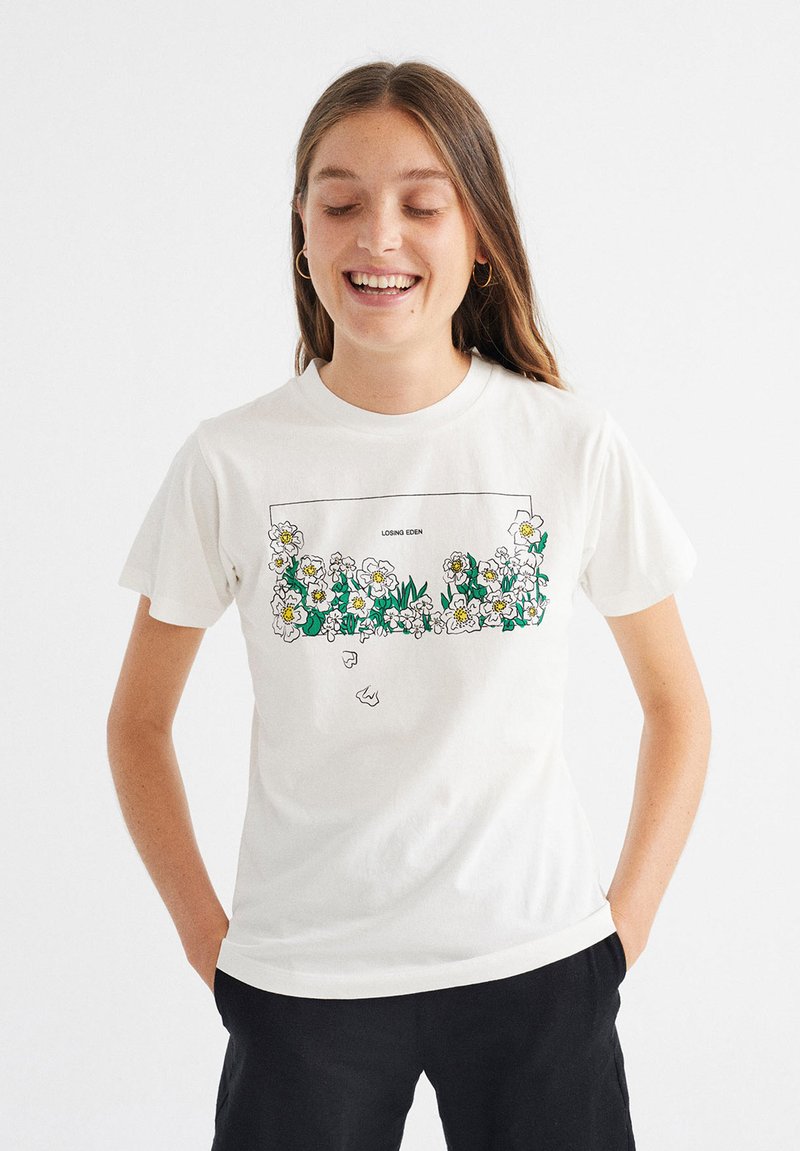 Thinking Mu T Shirt Print White Weiß Zalando De