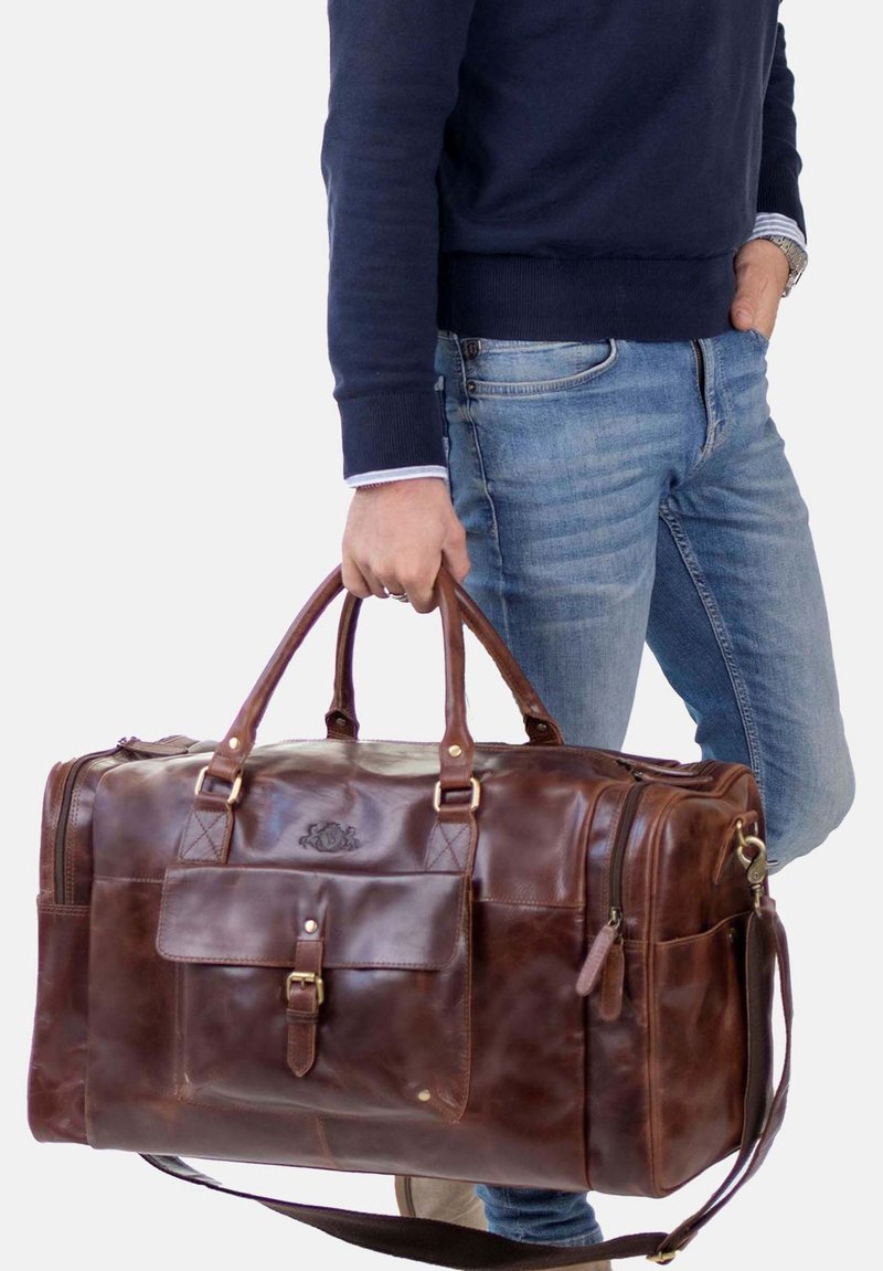 SID & VAIN WEEKENDER TRAVEL YALE - HOLDALL - Reisetasche - braun-cognac/braun - Zalando.at