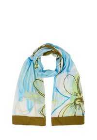 TOM TAILOR DENIM MIT BLUMENMUSTER - Schal - abstract big scale flower/hellblau - Zalando.de