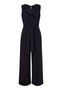 comma OVERALL MIT CRÊPESTRUKTUR - Jumpsuit - navy/dunkelblau - Zalando