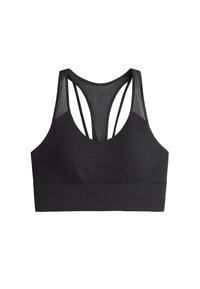 OYSHO MEDIUM-SUPPORT MESH COMFORTLUX - Sports bra - black - Zalando.ie