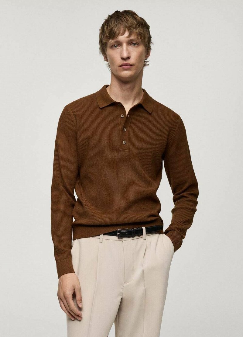 Mango Polo shirt - brown - Zalando