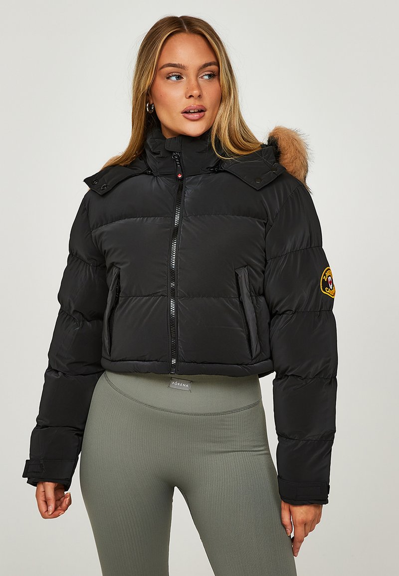 Alessandro Zavetti BELLUCCI CROP BLACK - Winter jacket - black - Zalando.ie