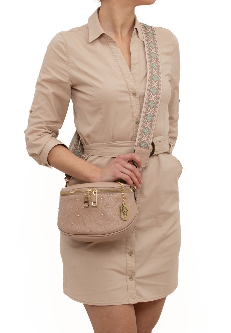 Anna Morellini DOMENICA ITALIAN MADE - Schoudertas - rosa/gemêleerd ...