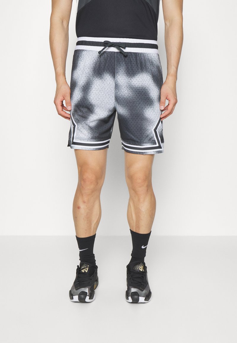 Jordan SHORT - Sports shorts - dark smoke grey/white/black/dark grey ...