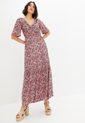 Monoprix LONGUE IMPRIMÉE - Robe longue - velours/violet - ZALANDO.FR