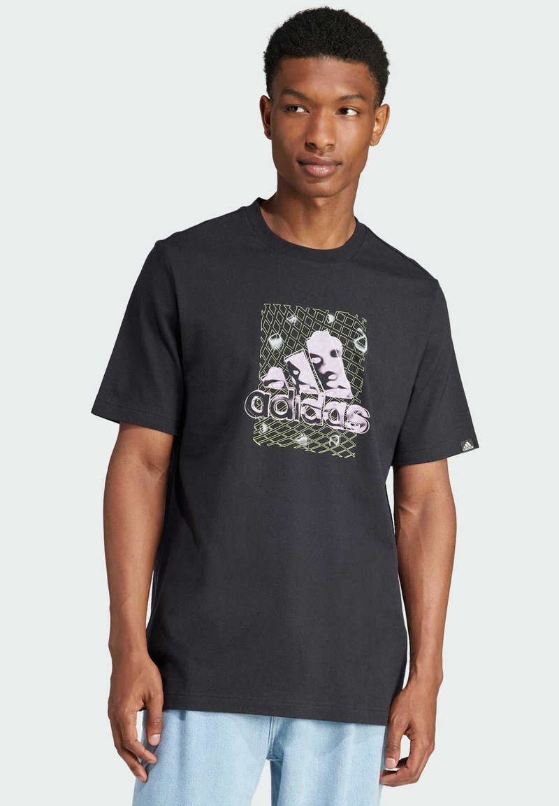 adidas Sportswear AUGMENTED WEB - Print T-shirt - black - Zalando.co.uk