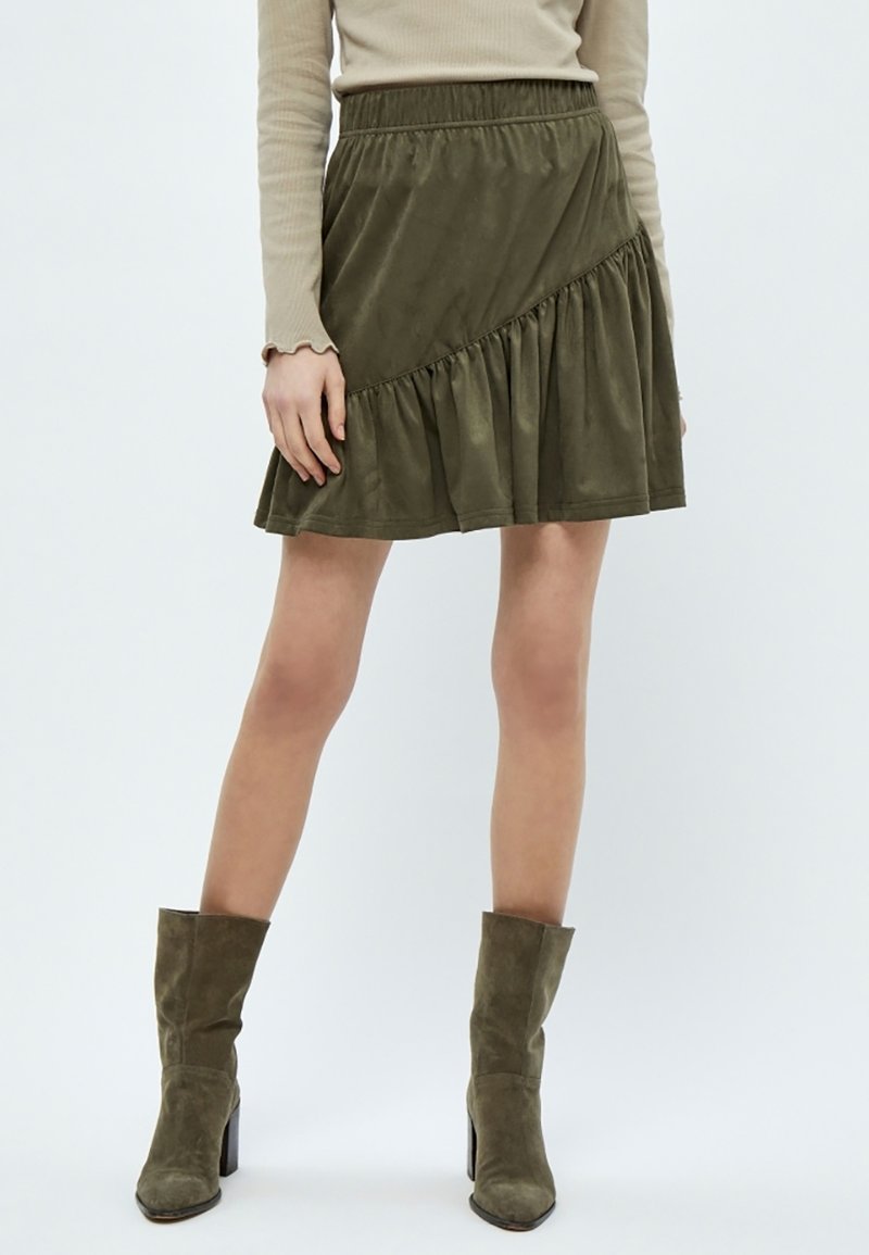 Desires DEJALENA SHORT SKIRT - Gonna a campana - beluga green/verde ...