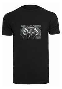 Mister Tee GHETTO LIFE - Print T-shirt - black - Zalando
