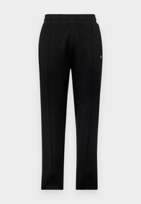 Lyle & Scott PINTUCK INTERLOCK - Träningsbyxor - jet black/svart ...