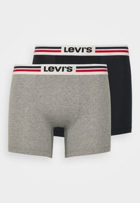 Levi's® MEN PLACED LOGO BOXER BRIEF 2 PACK - Onderbroeken - middle grey ...