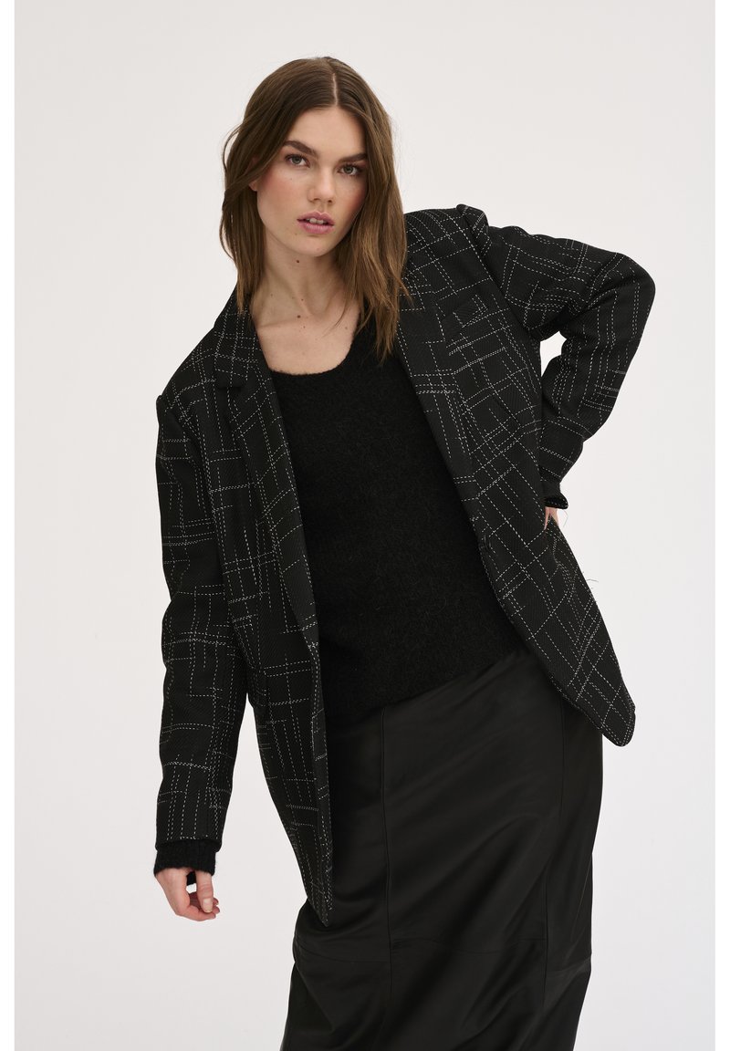 My Essential Wardrobe FREJA BOXY - Blazer - black/noir - ZALANDO.BE