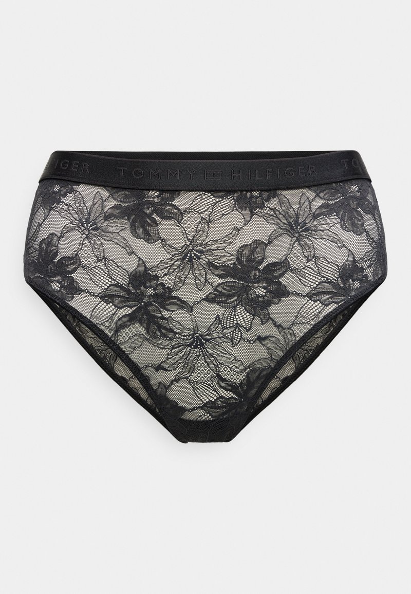Tommy Hilfiger REPEAT LOGO LACE HIGH RISE BRIEFS - Briefs - black ...