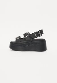 Tommy Jeans Wedge sandals - black - Zalando.co.uk