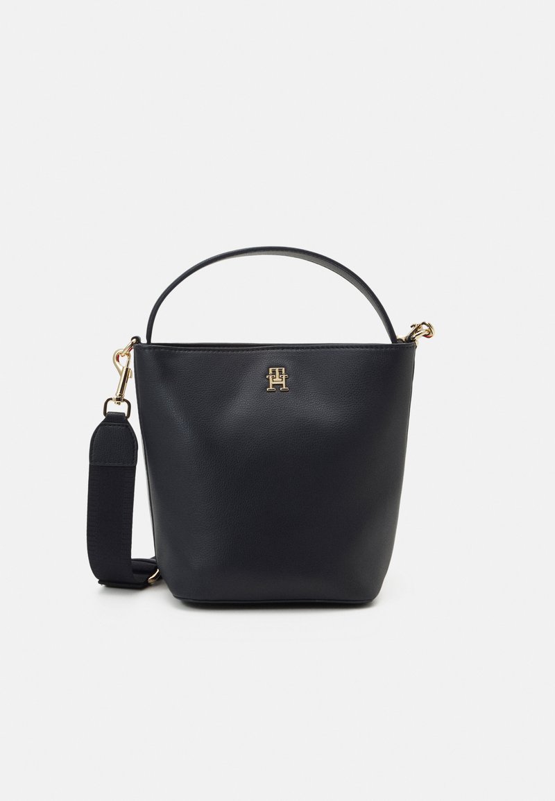 Tommy Hilfiger ESSENTIAL SC BUCKET CORP - Handbag - space blue/blue ...