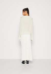 Weekday GRACE HALF ZIP SWEATER - Pullover - dirty white/beige - ZALANDO.CH
