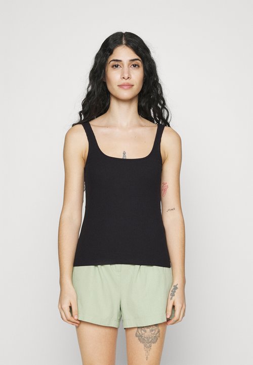 Hollister Co. RUCHED BUST - T-Shirt print - casual black/schwarz ...