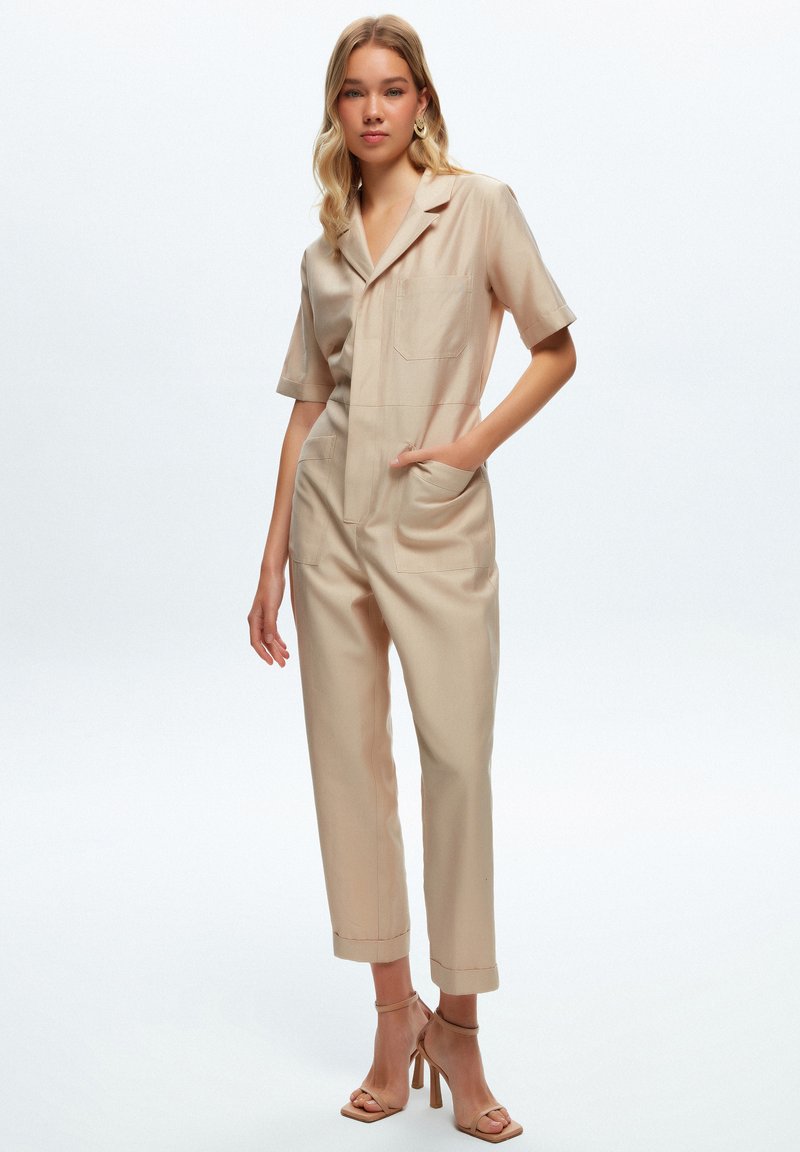 adL PUCKED DETAILED LONG - Tuta jumpsuit - beige - Zalando.it